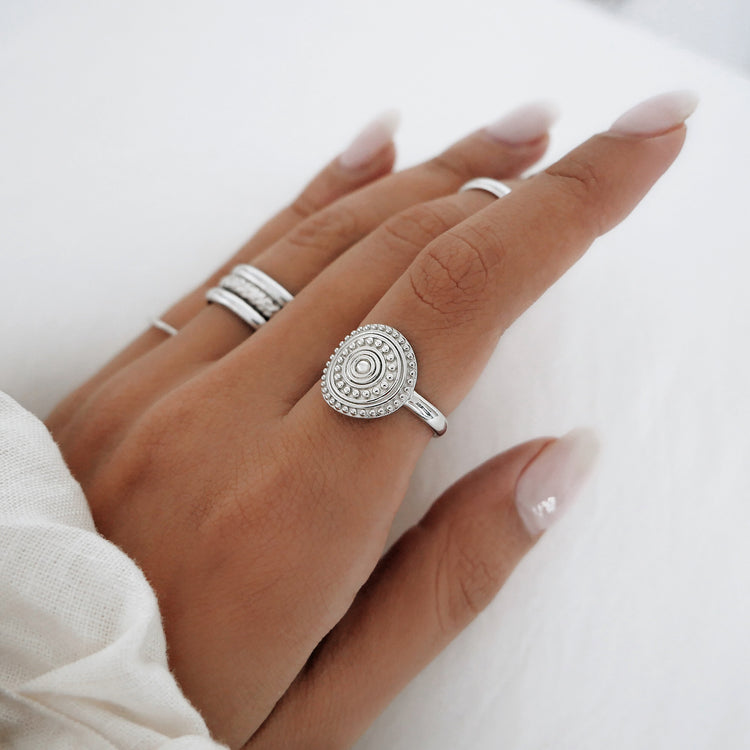 Florence Coin Ring Silver – THE SILVER COLLECTIVE
